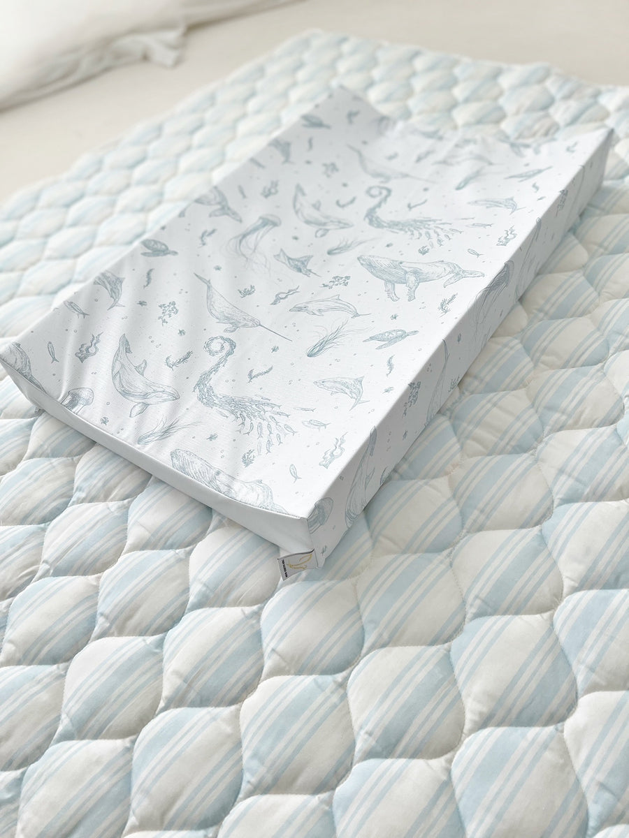 Under the Sea White Anti Roll Wedge Mat | The Gilded Bird